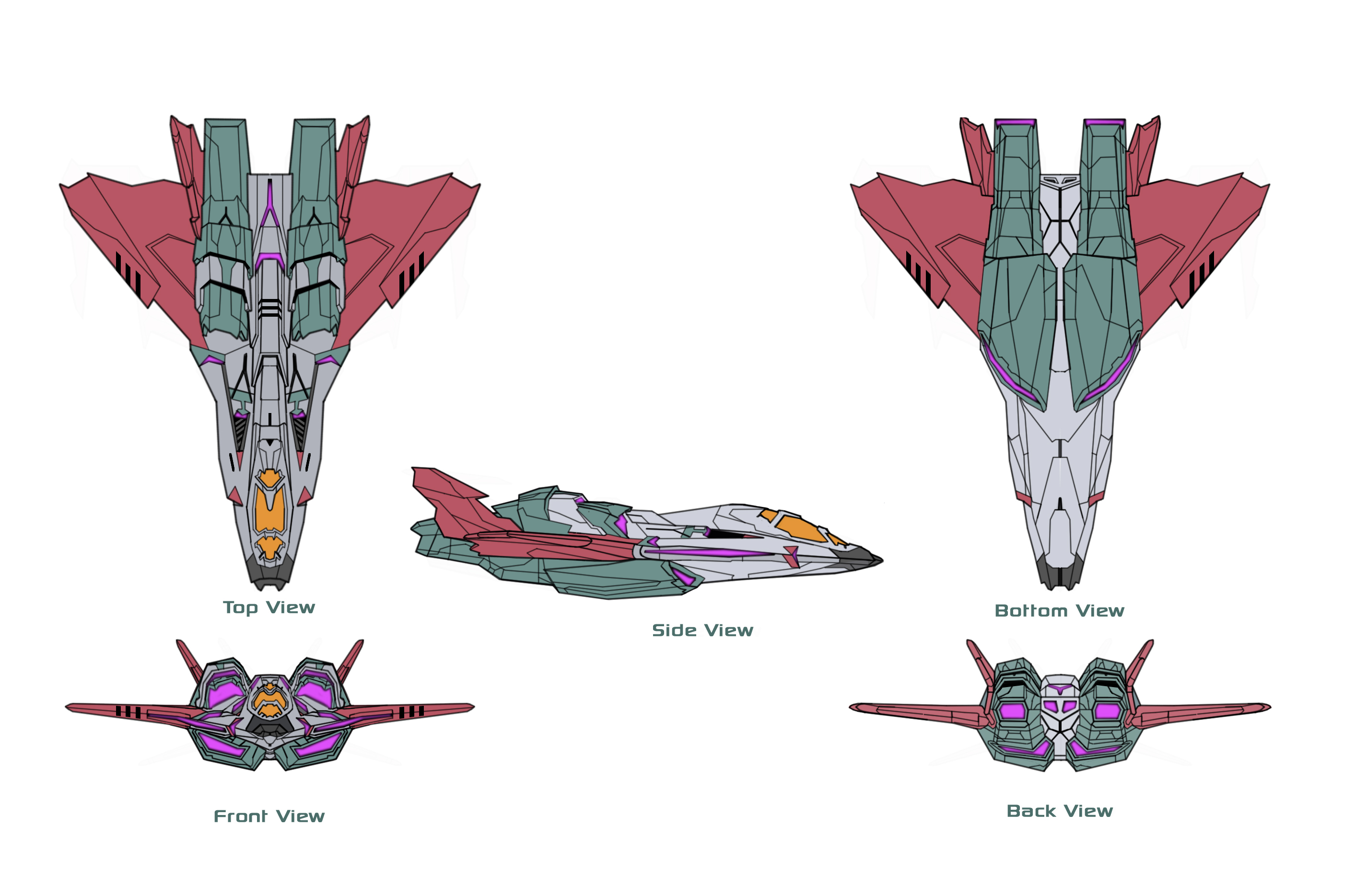 Transformers Orthographic Drawings – Gary Freeman
