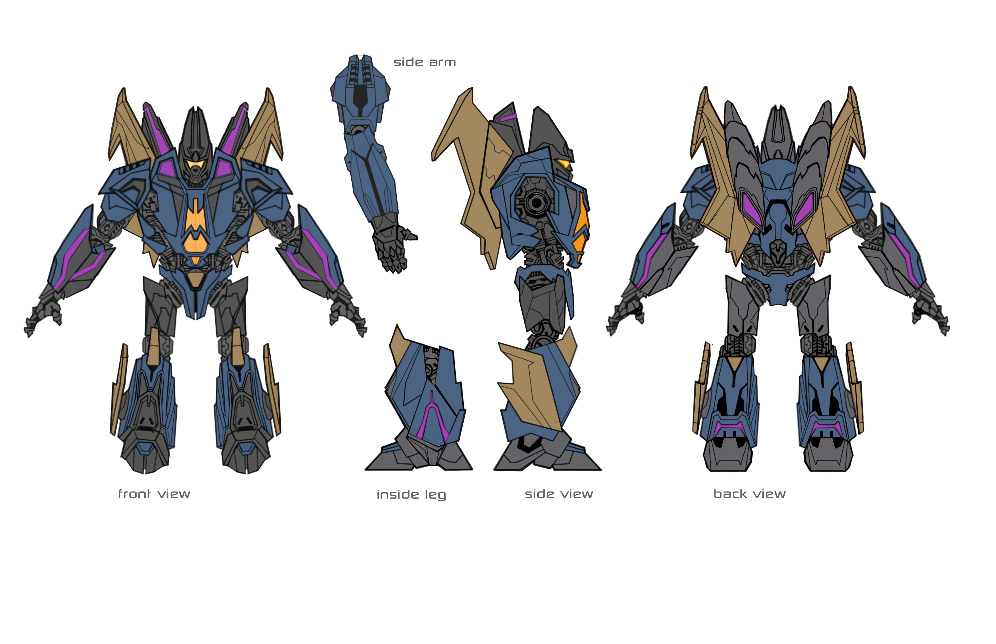 Transformers Orthographic Drawings – Gary Freeman