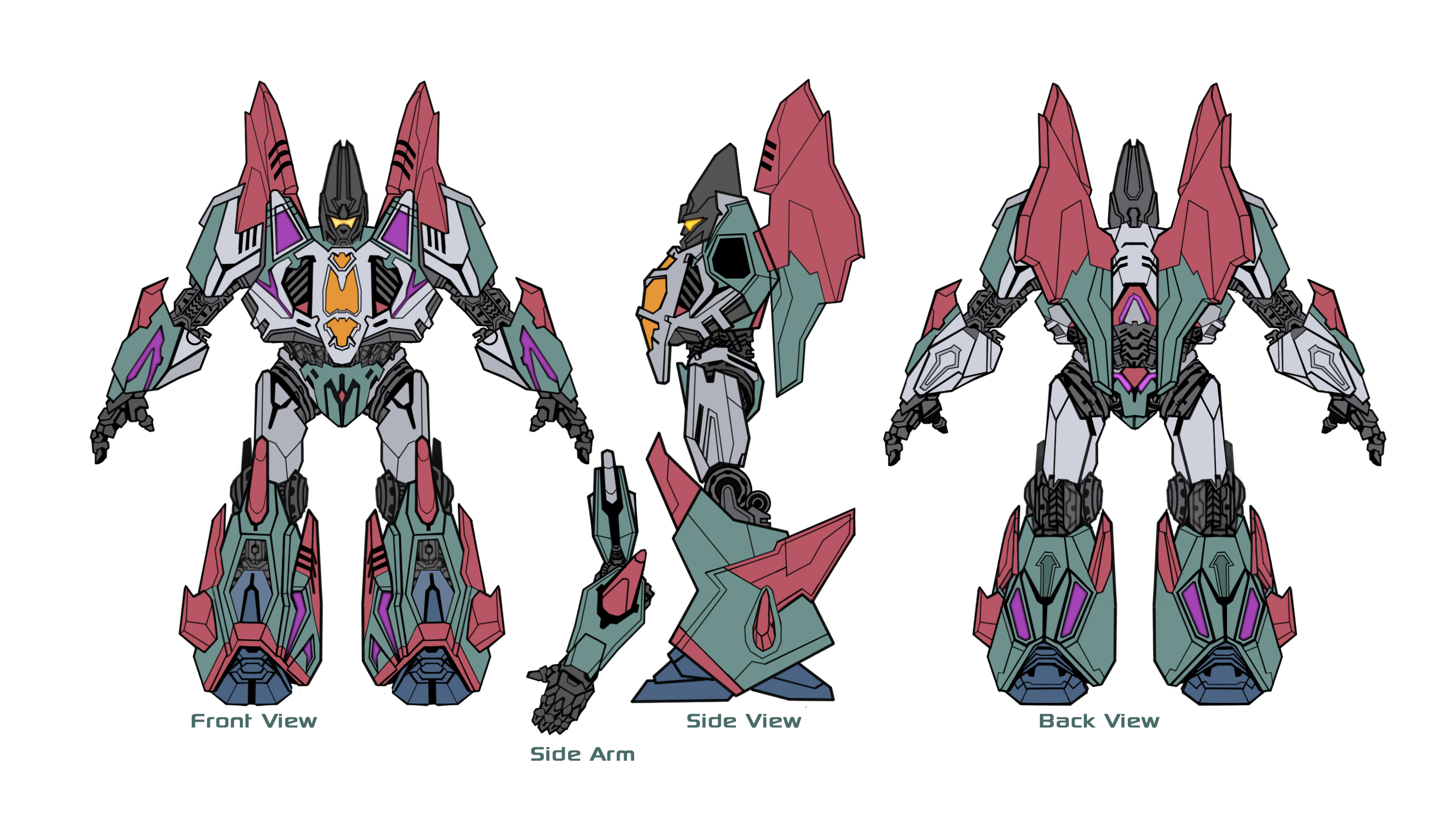 Transformers Orthographic Drawings – Gary Freeman